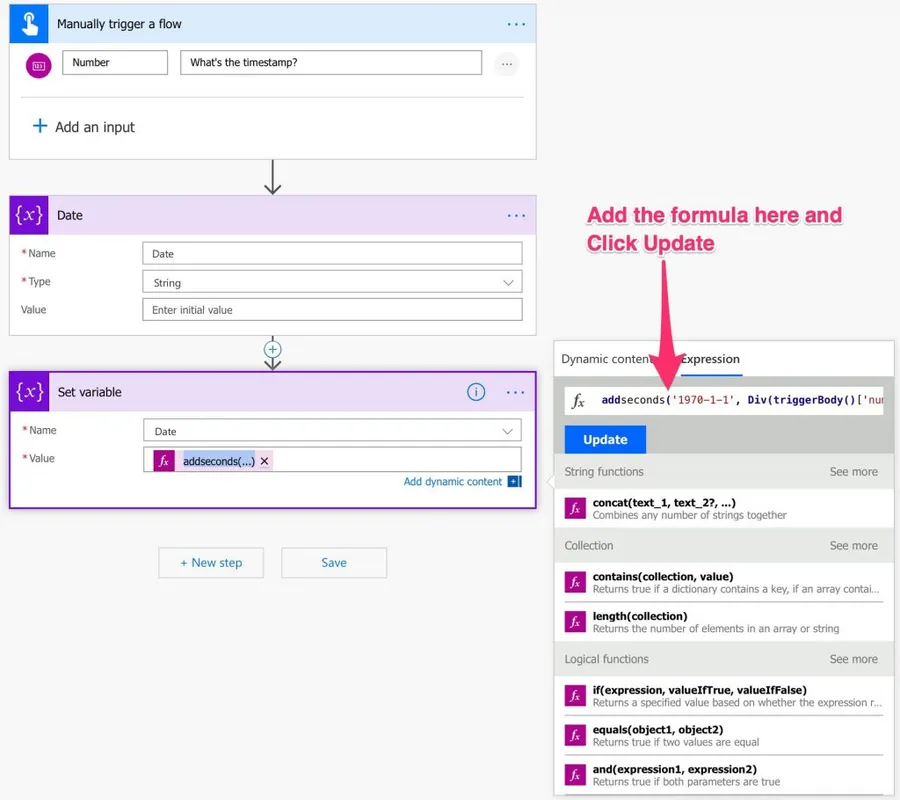 Power Automate: Generate date from timestamp - Manuel T Gomes